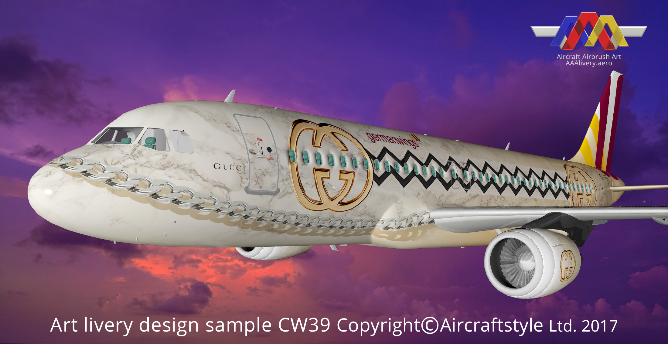 Aircraft Airbrush Art livery sample cw39