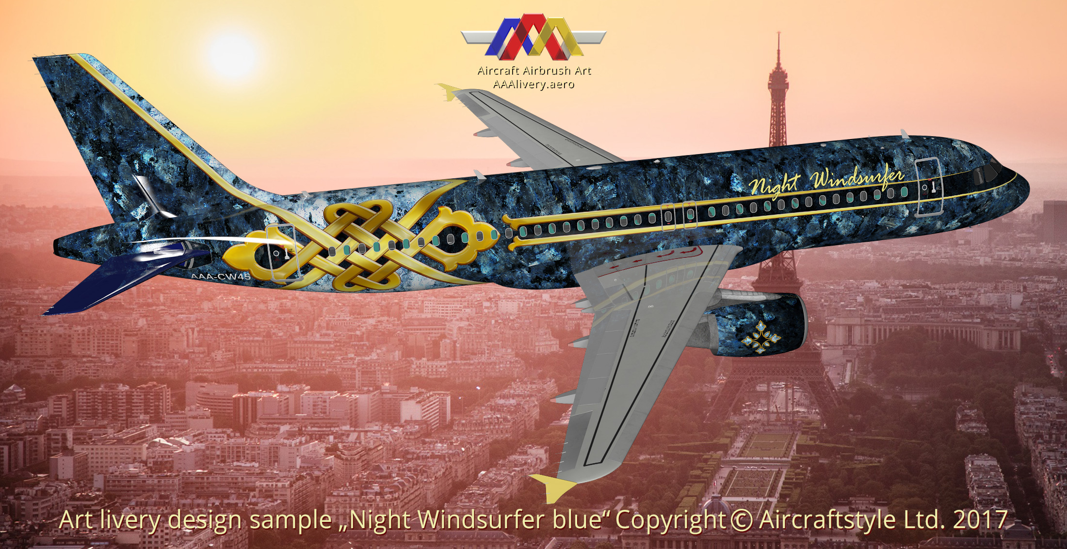 "Flying Artwork" - personal airplane livery with expression of Your ...